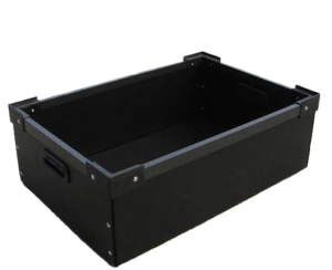 ESD Corrugated Box Anti Static Hollow Tray Container for Storage
