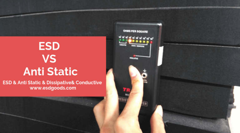 ESD VS Anti Static | Static Dissipative VS Conductive - ESDGoods