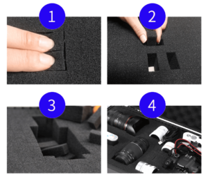 Anti Static Pick and Pluck Foam Black Board Adhesive -ESDGoods