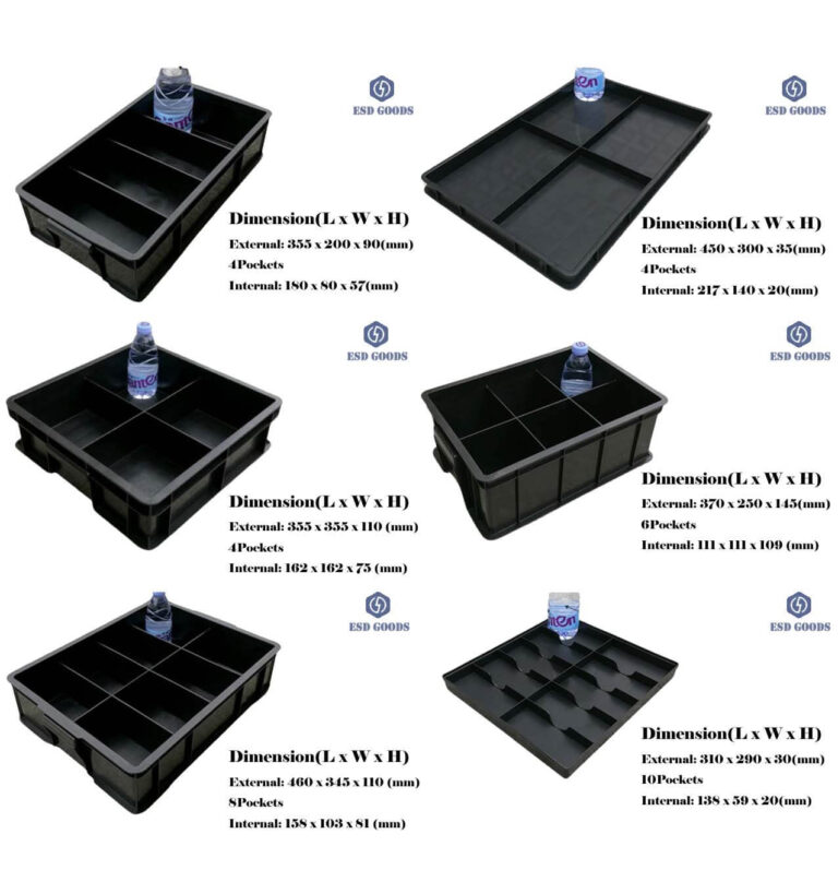 ESD Container Safe Box Static Totes Bins Wholesale&Manufacture